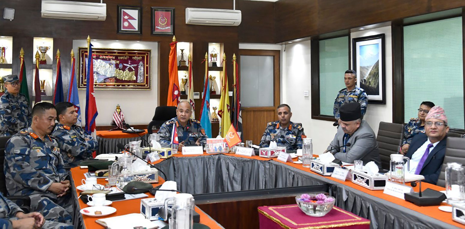पशु तथा कृषिजन्य वस्तुको तस्करी रोक्न सशस्त्र प्रहरी मुख्यालयमा छलफल