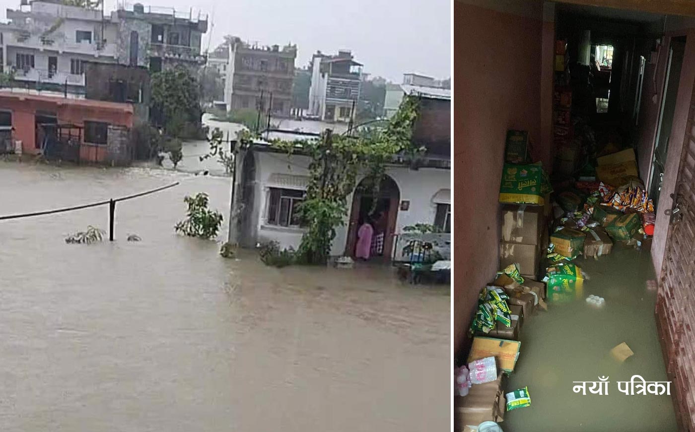 कपिलवस्तुको बाणगंगा क्षेत्र डुबानमा