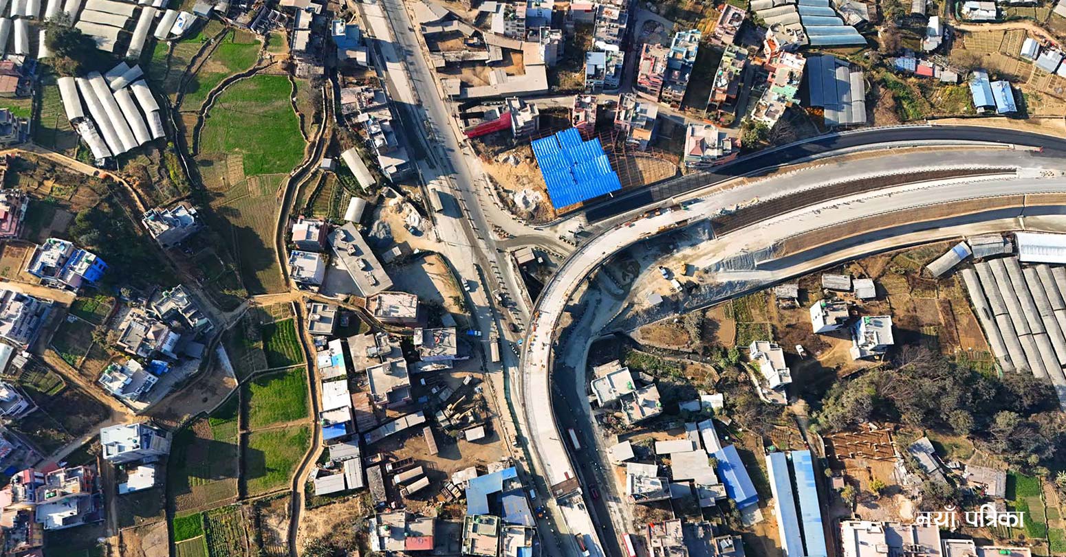 बलम्बु ओभरपास निर्माण अन्तिम चरणमा [फाेटाेफिचर]